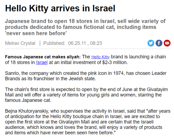 Does Sanrio Support Israel? Exploring the Unraveled Connection ...